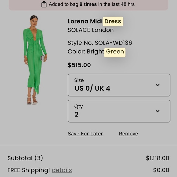 Solace London | Dresses | Solace London Dress | Poshmark